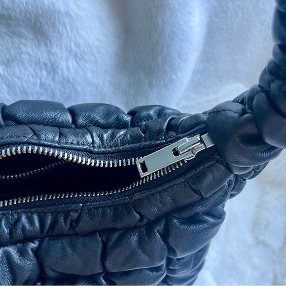 COS | Bags | Nwt Cos Quilted Mini Bag In Black Leather Silver Hardware ...